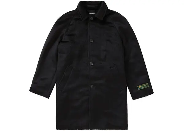 Supreme Alpaca Overcoat - Black