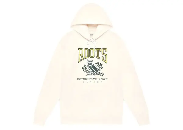 OVO X Roots Heritage Hooded Sweatshirt - Cream