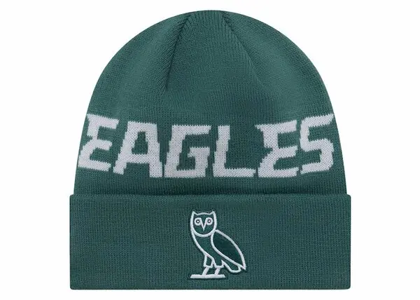 OVO X Nfl Philadelphia Eagles New Era Beanie - Green