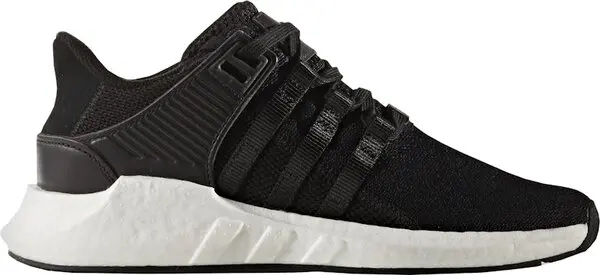 Adidas Eqt Support 93/17 Milled Leather Sneakers - Core Black/running White