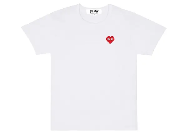 Play Comme Des Garcon X Invader T-shirt - White