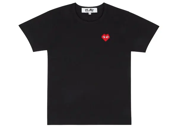 Play Comme Des Garcon X Invader T-shirt - Black