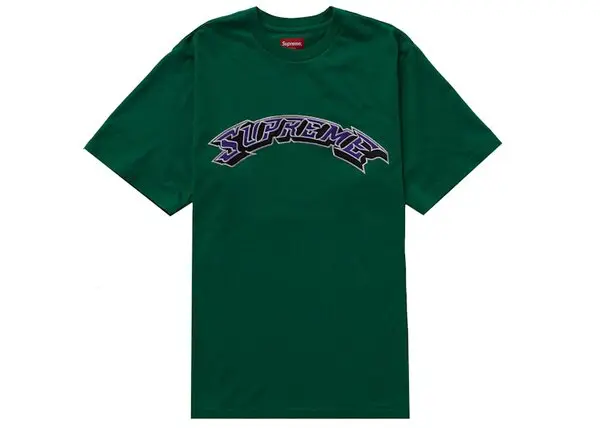 Supreme Appliqué Arc Short Sleeve Top - Green