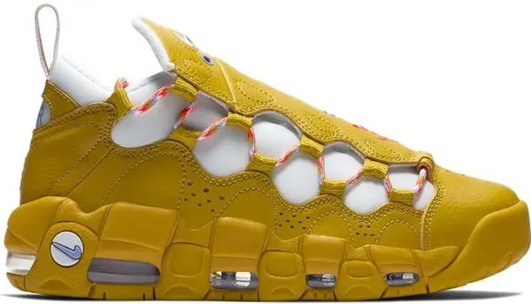 Nike Air More Money Meant To Fly Sneakers - Dark Citron/twilight Pulse/white