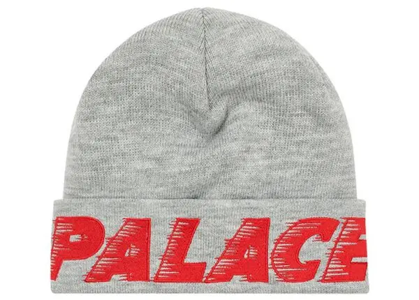 PALACE Fast Beanie - Light Grey Marl