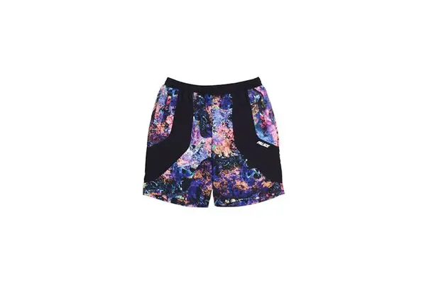 PALACE Iments Shell Shorts - Black/purple