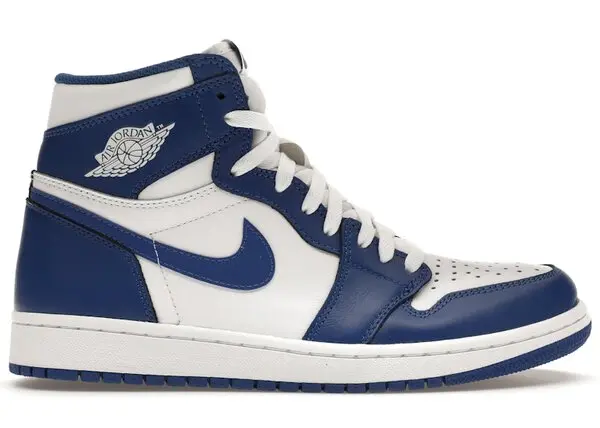 JORDAN 1 Retro High-top Sneakers - Blue/white/storm Blue