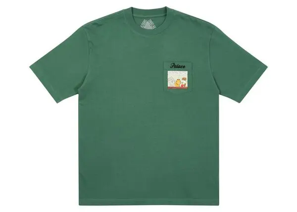 PALACE Garfield Pocket T-shirt - Fern