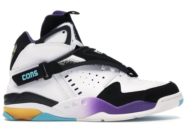 CONVERSE Aero Jam Mid Hornets Home Sneakers - White/black/peacock Blue