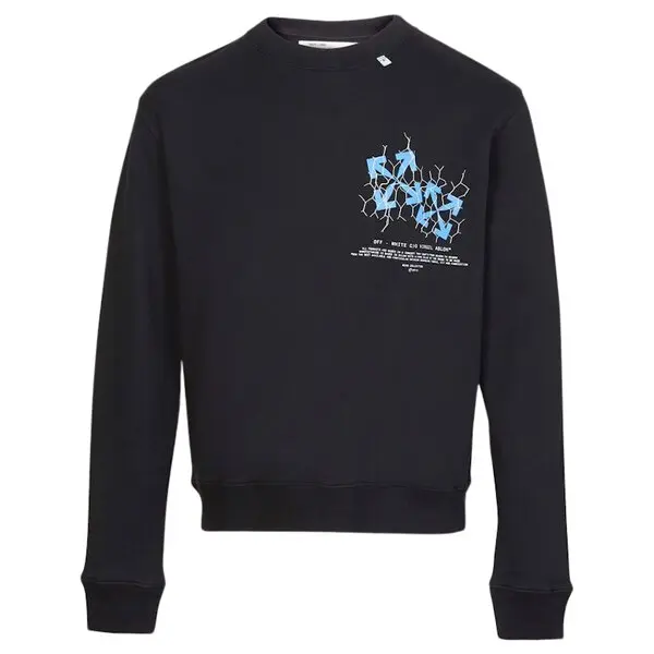 Off-White Fence Arrows Sweatshirt - Black/blue