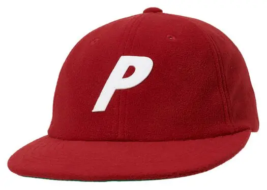 PALACE Fleece Baseball Cap - Burgundy