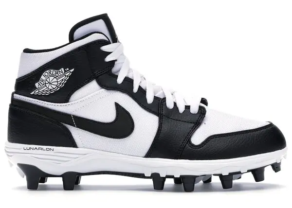 JORDAN 1 Td Mid Football Cleats - White/black