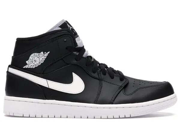 JORDAN 1 Retro Mid Sneakers - Black/white