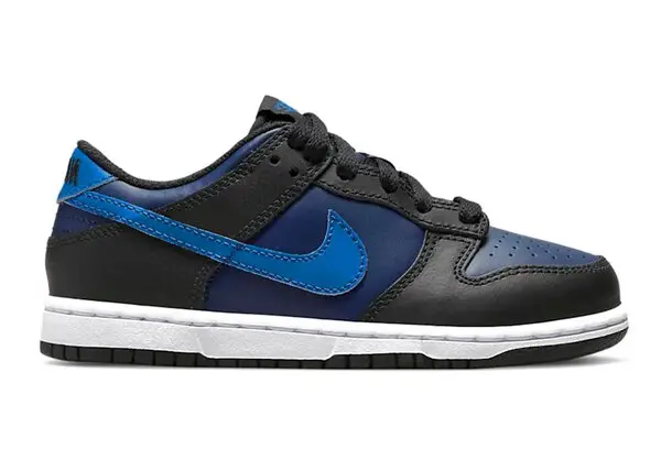 Nike Dunk Low Sneakers - Midnight Navy Blue/black/game Royal