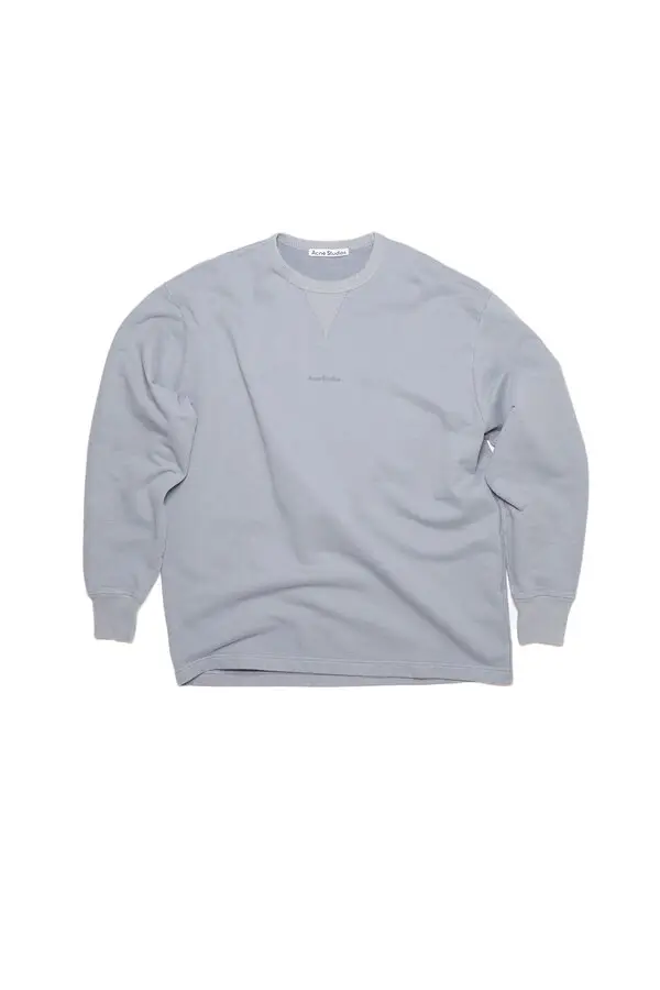 Acne Studios Logo Crewneck Sweatshirt - Steel Grey