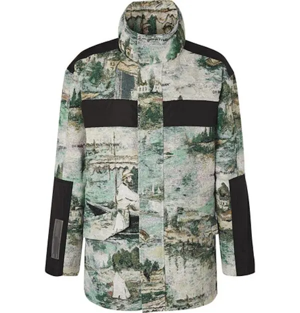 Off-White Jacquard Lake Parka Jacket