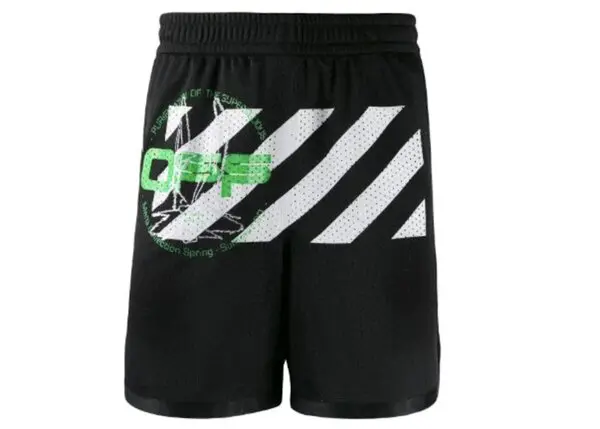 Off-White Harry The Bunny Mesh Shorts - Black