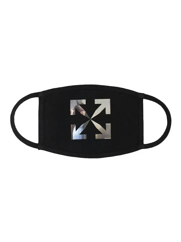 Off-White Hayez Print Face Mask - Black