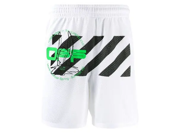 Off-White Mesh Shorts - White