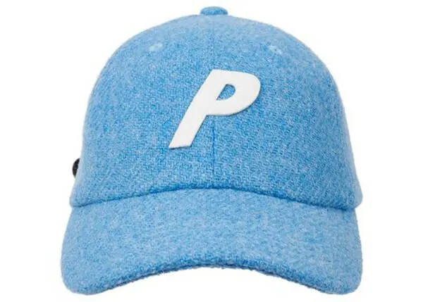 PALACE Harris Tweed 6panel Cap - Light Blue