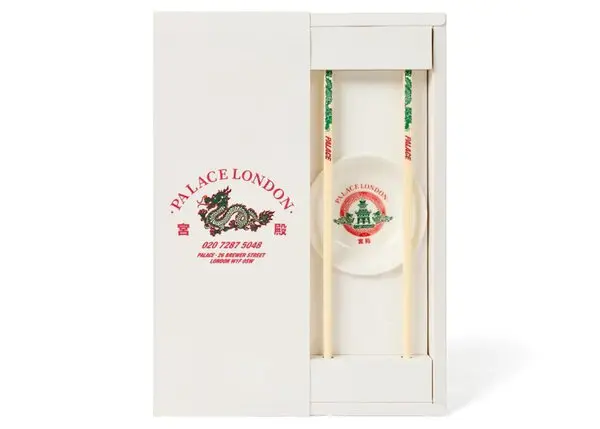 PALACE Fortunate Chopsticks And Side Dish Set - White
