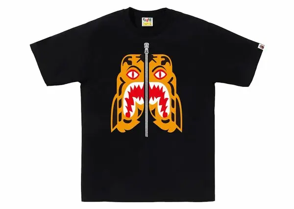 A BATHING APE Tiger Tee Shirt - Black