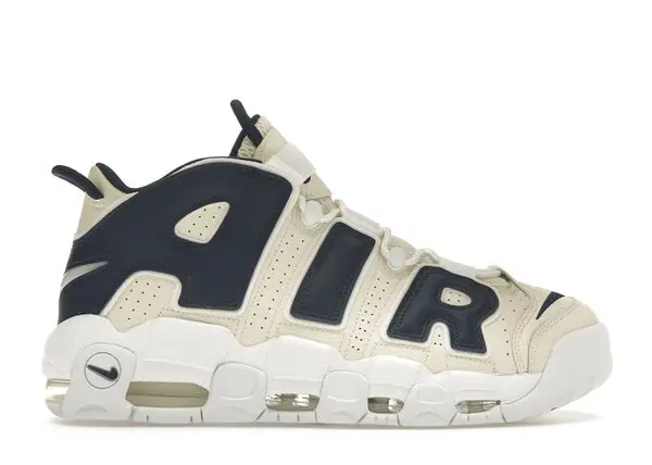 Nike Air More Uptempo 96 Sneakers - Coconut Milk Midnight Navy Blue