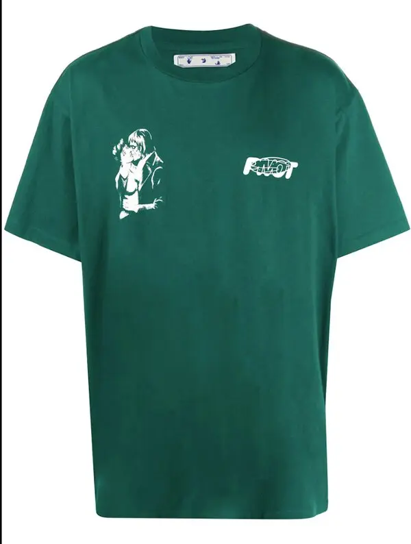 Off-White Kiss 21 Print Tee Shirt