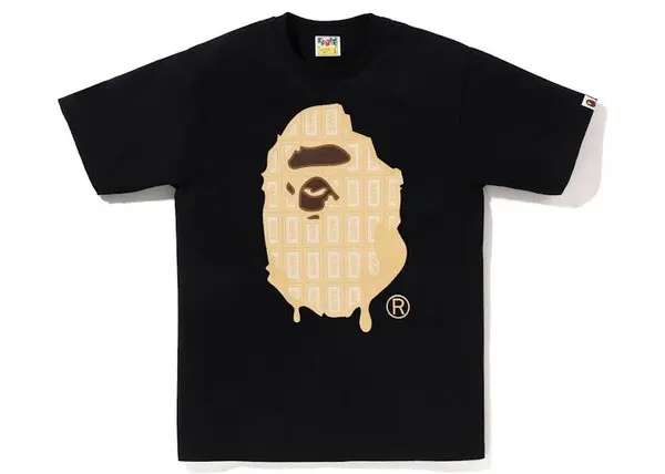 A BATHING APE Valentine Chocolate Ape Head Tee Shirt - Black