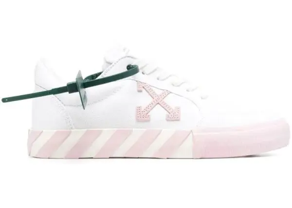 Off-White Low Vulcanized Sneakers - White/pink