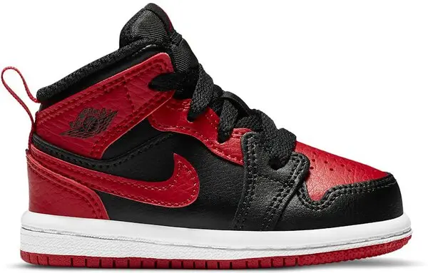 JORDAN 1 Mid Banned 2020 Td - Black/university Red