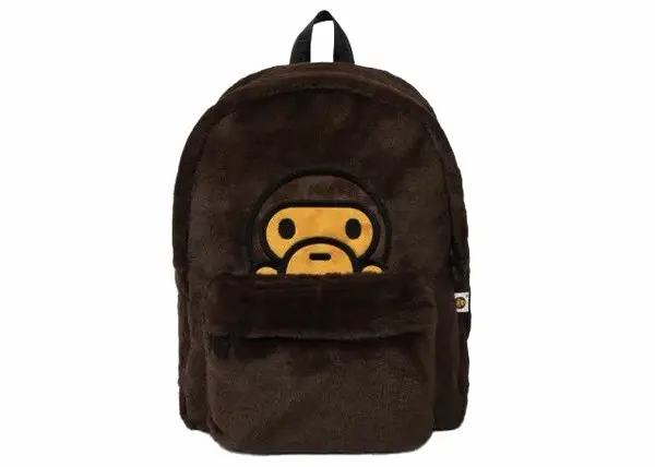 A BATHING APE Baby Milo Fur Backpack