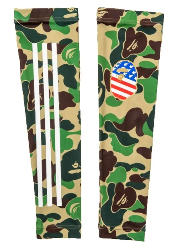 A BATHING APE X Adidas Arm Sleeves - Green