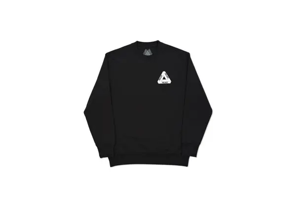 PALACE Jkr Crewneck - Black/white/grey