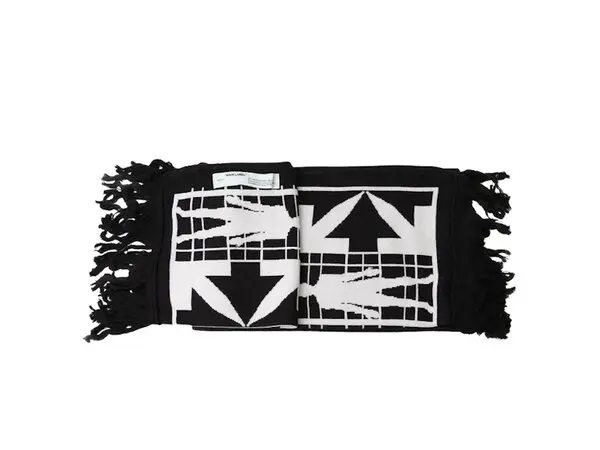 Off-White Half Arrow Scarf - Black/white