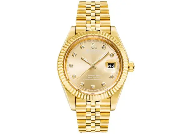 A BATHING APE Bapex Type 6 #1 Watch - Gold