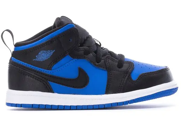 JORDAN 1 Mid Sneakers - Black/royal Blue