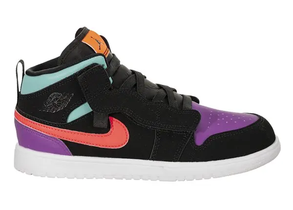 JORDAN Mid Alt Sneakers - Black/total Orange/aura Green