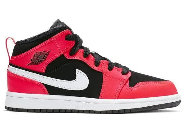 JORDAN 1 Mid Sneakers - Black/infrared 23/white