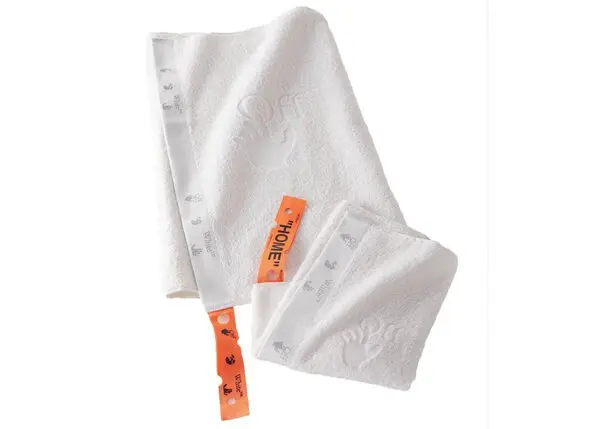 Off-White Off Swimming Logo Towel Set - White