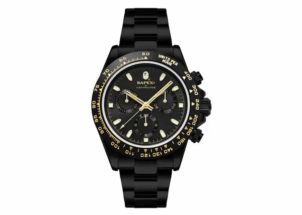 A BATHING APE Type 4 Bapex Watch - Black