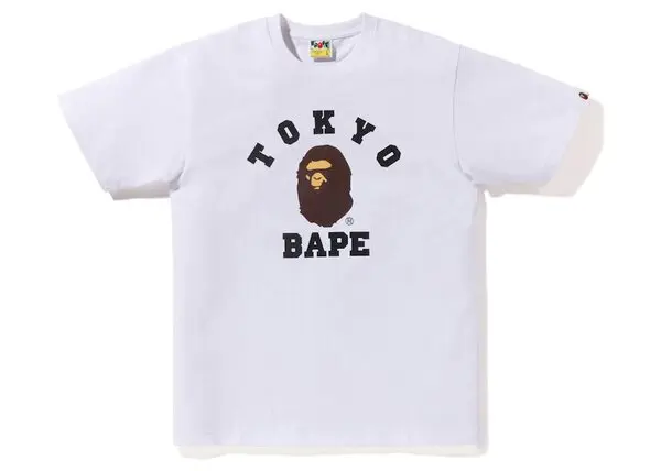 A BATHING APE Tokyo College City Tee Shirt - White