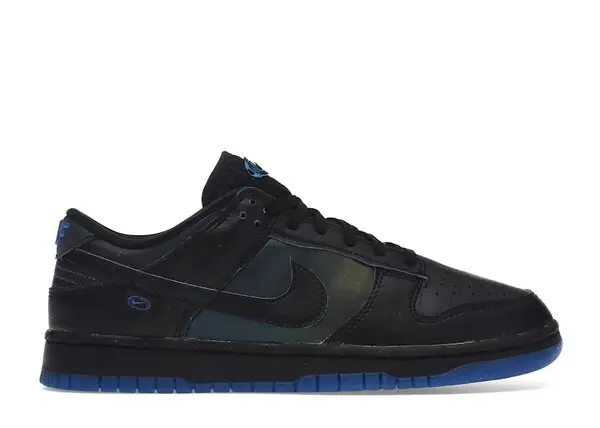 Nike Dunk Low Sneakers - Black/royal Iridescent