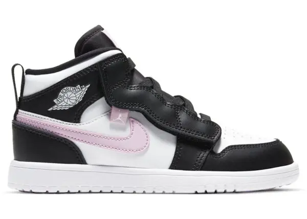 JORDAN 1 Mid Alt Sneakers - White/black/light Arctic Pink