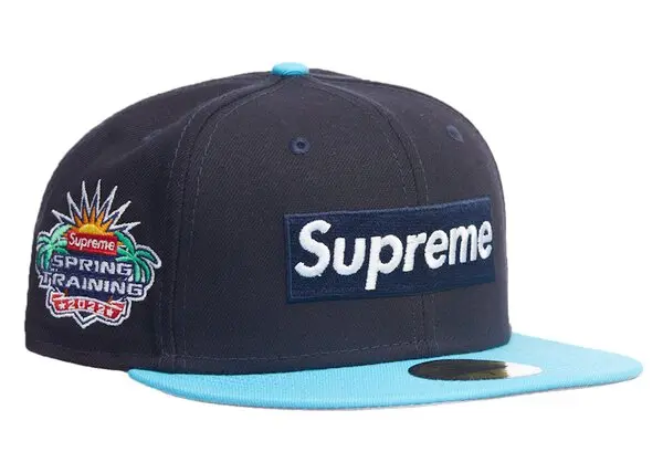 Supreme 2-tone Box Logo New Era Cap - Blue