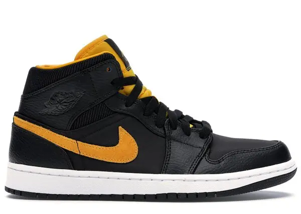 JORDAN 1 Mid Sneakers - Black/university Gold/white