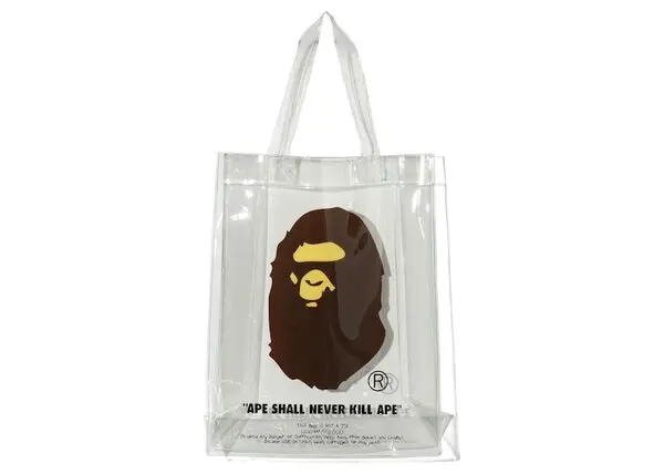 A BATHING APE Tote Bag - Clear
