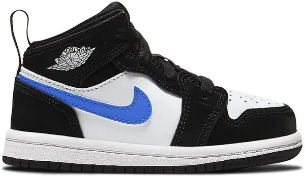 JORDAN 1 Mid Sneakers - Black/racer Blue/white