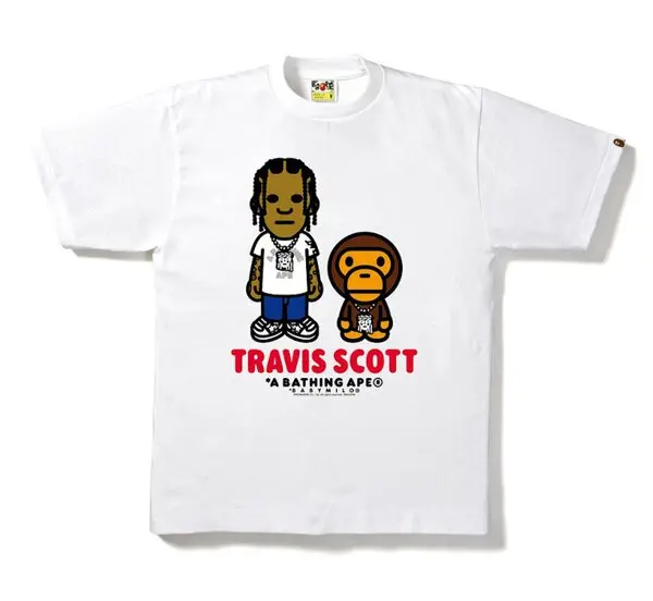 A BATHING APE X Complexcon Travis Scott Milo Complexcon Exclusive Tee Shirt - White