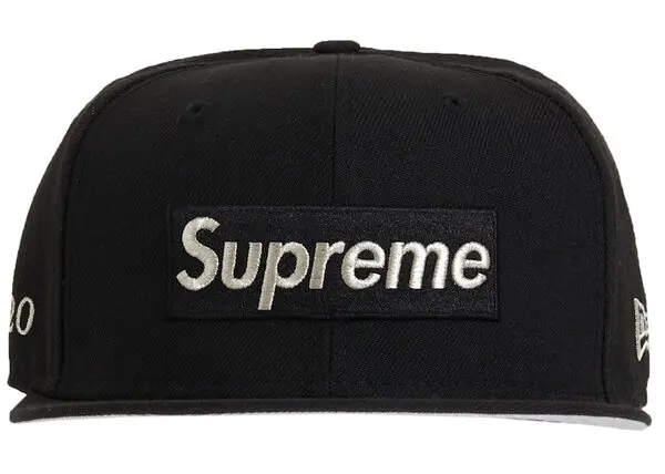 Supreme 1m Metallic Box Logo New Era Cap - Black